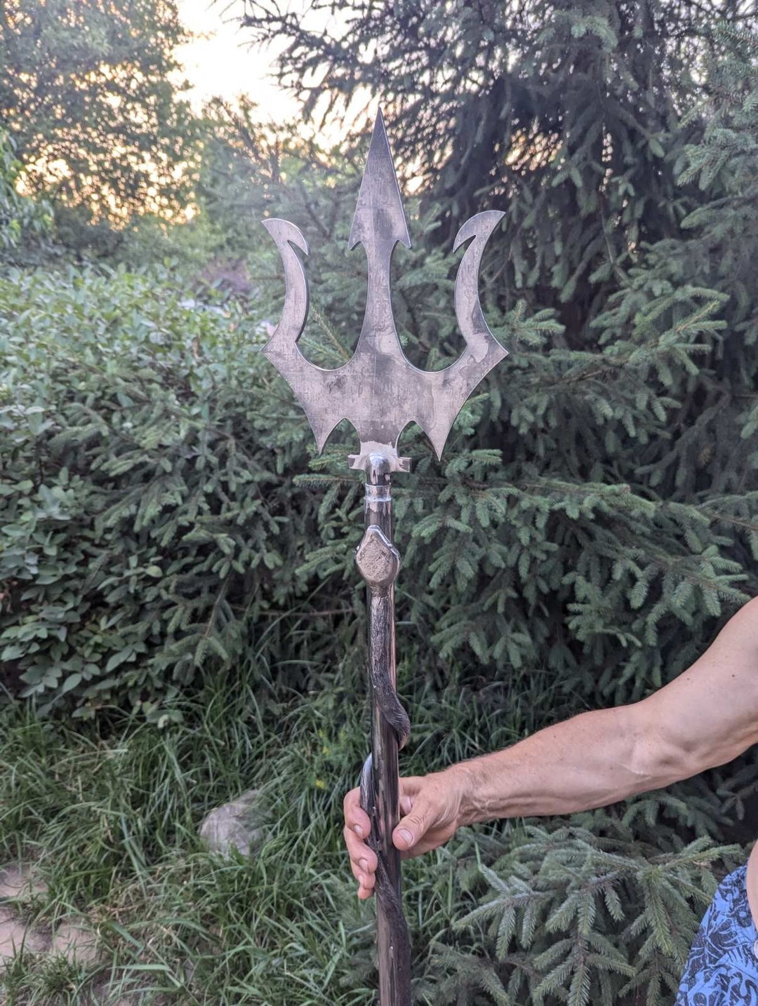 Trident, Snake, Medieval, Iron Gift, 6th Anniversary, Cosplay, Birthday ...