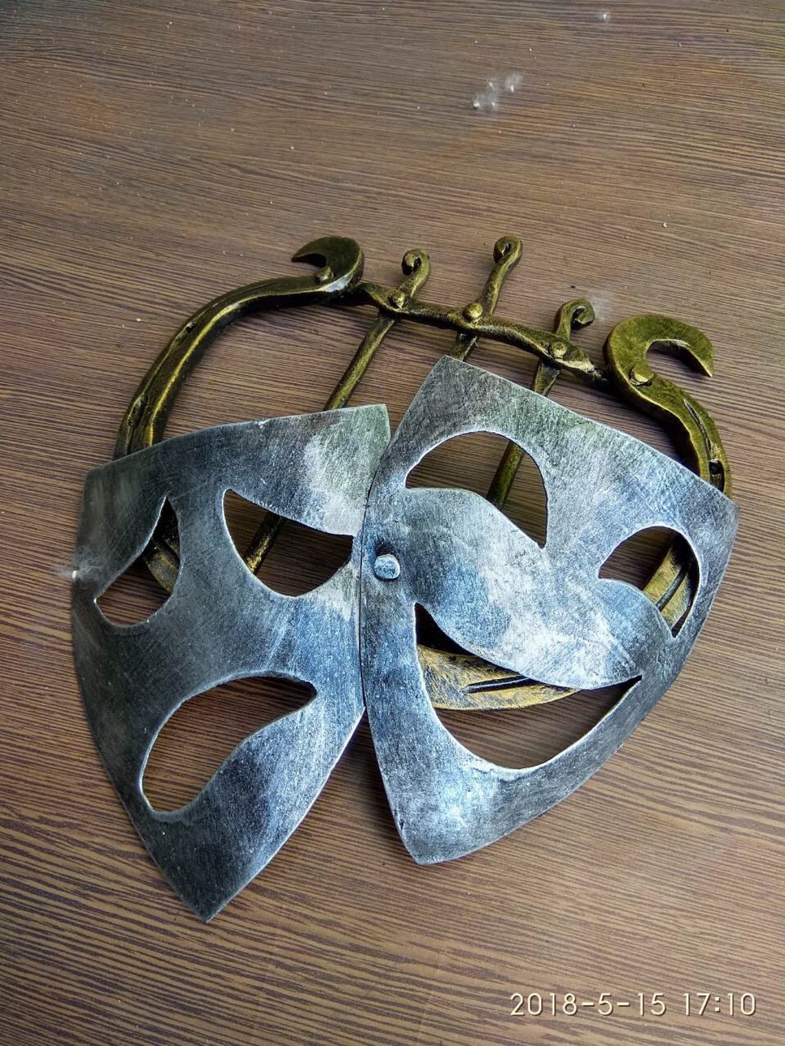 Hand Forged Theater Mask Theater Birthday Theater Masks Wall | Etsy
