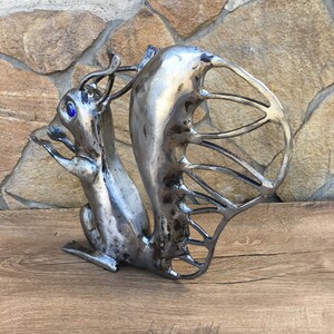 Metal Squirrel, Iron Squirrel, Squirrel Gifts, Squirrel Decor, Squirrel ...