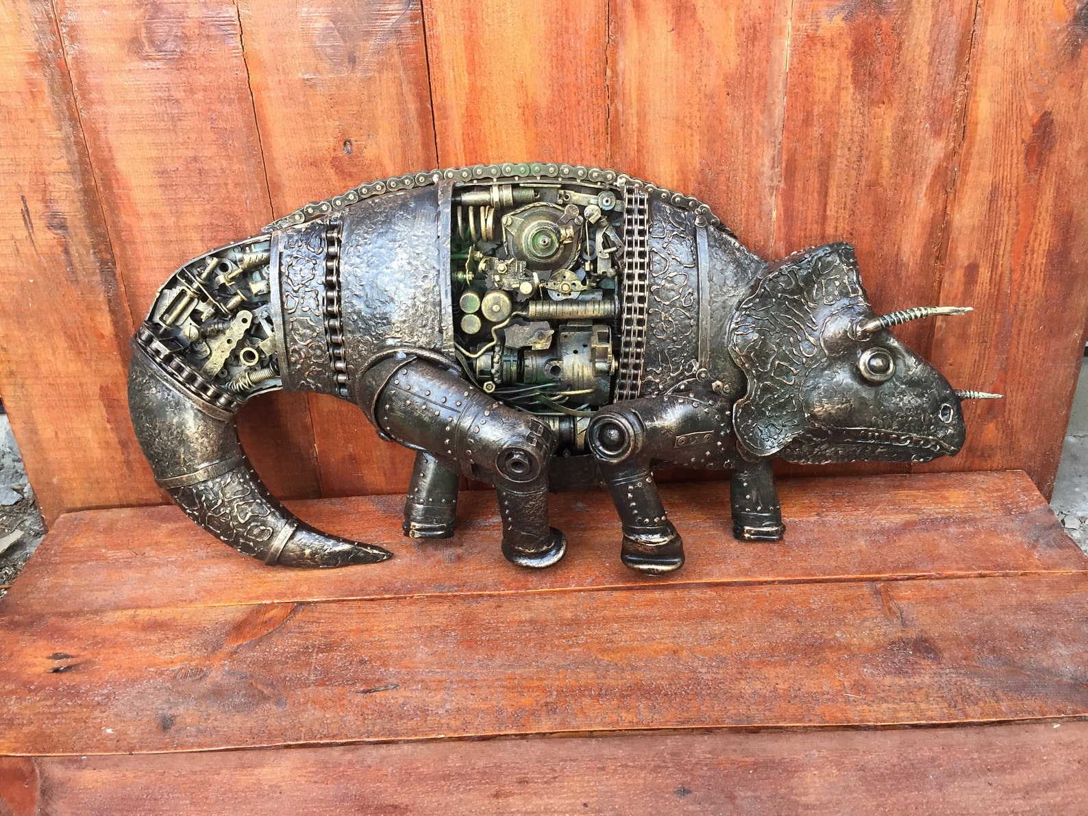 Steampunk Dinosaur Steampunk Home Decor Steampunk Yard Art - Etsy