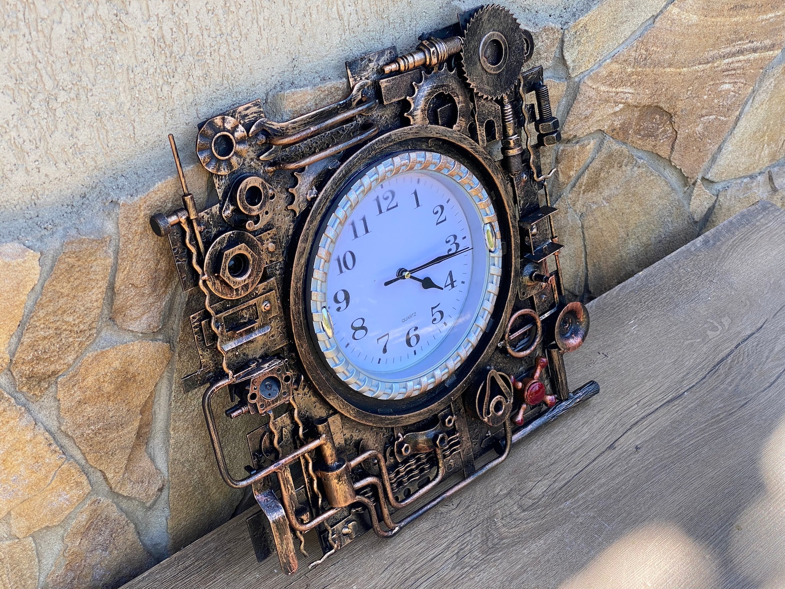 Steampunk Clock Steampunk Wall Clock Steampunk Wedding - Etsy