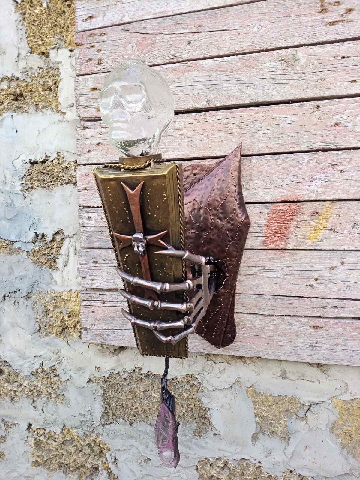 Creepy Lamp Wall Sconce Skull Sconce Horror Light Scary - Etsy UK