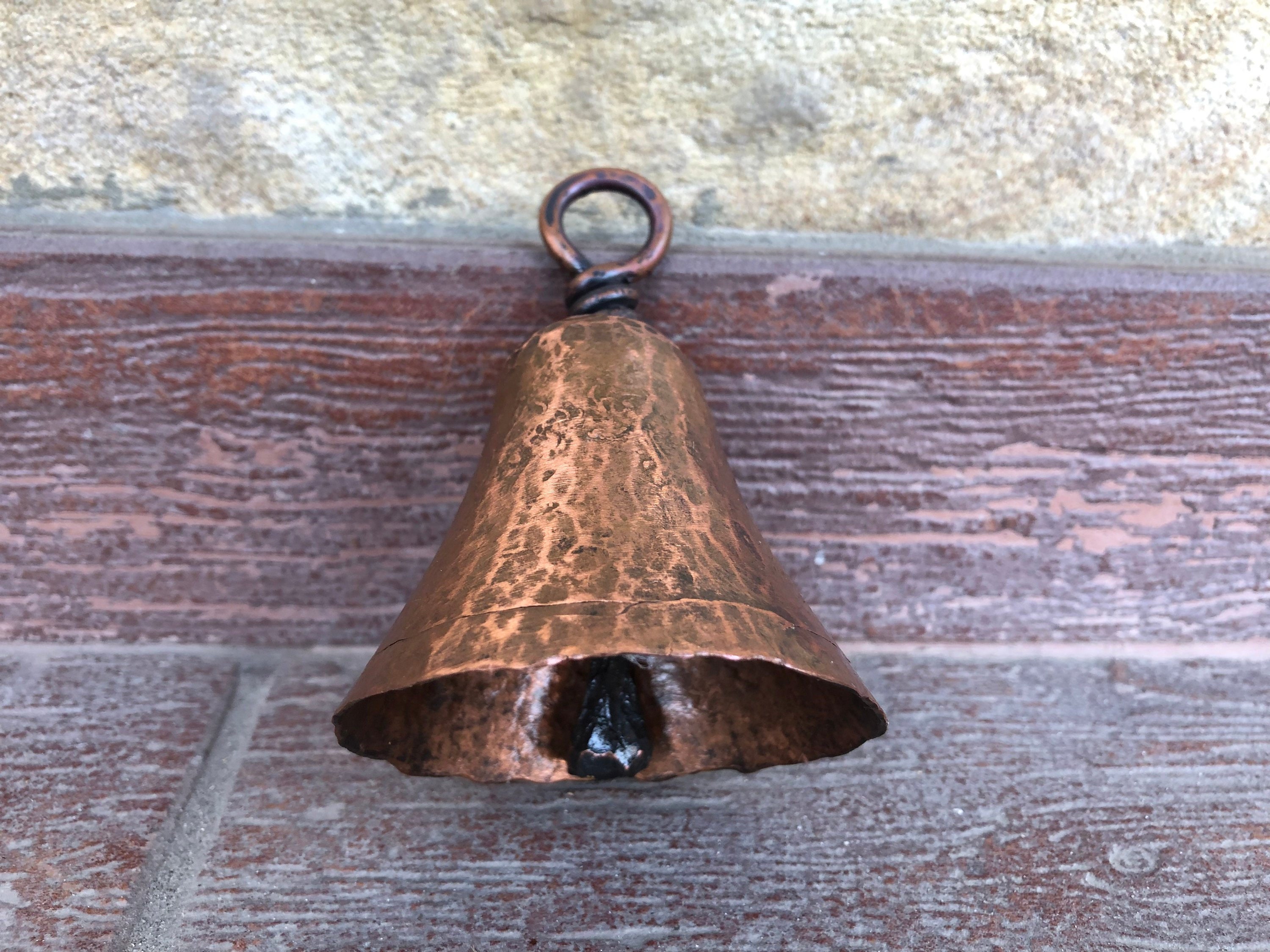 Copper Bell, Handmade Copper Bell, Hand Forged Copper Bell, Christmas ...