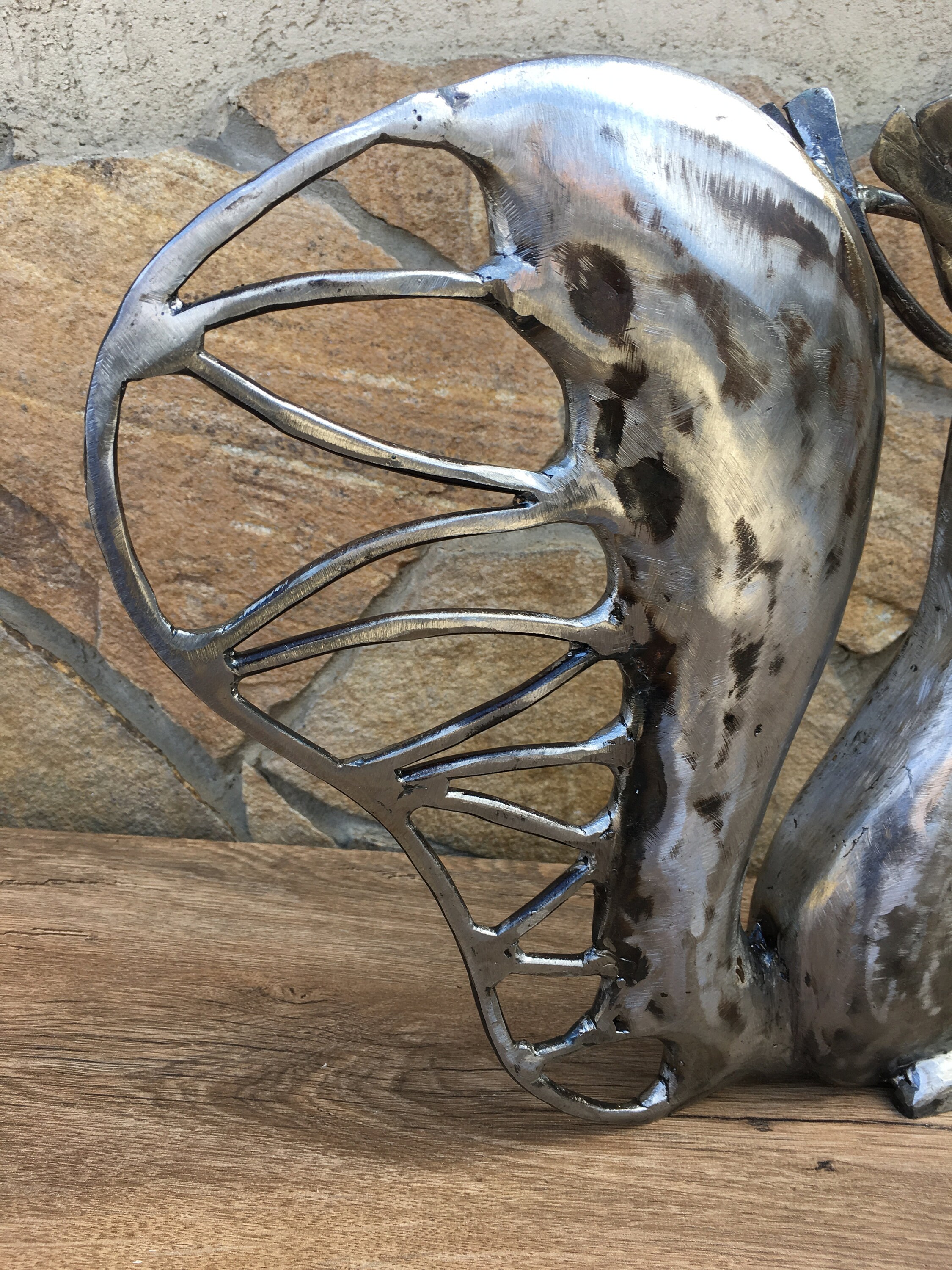 Metal Squirrel Iron Squirrel Squirrel Gifts Squirrel Decor | Etsy