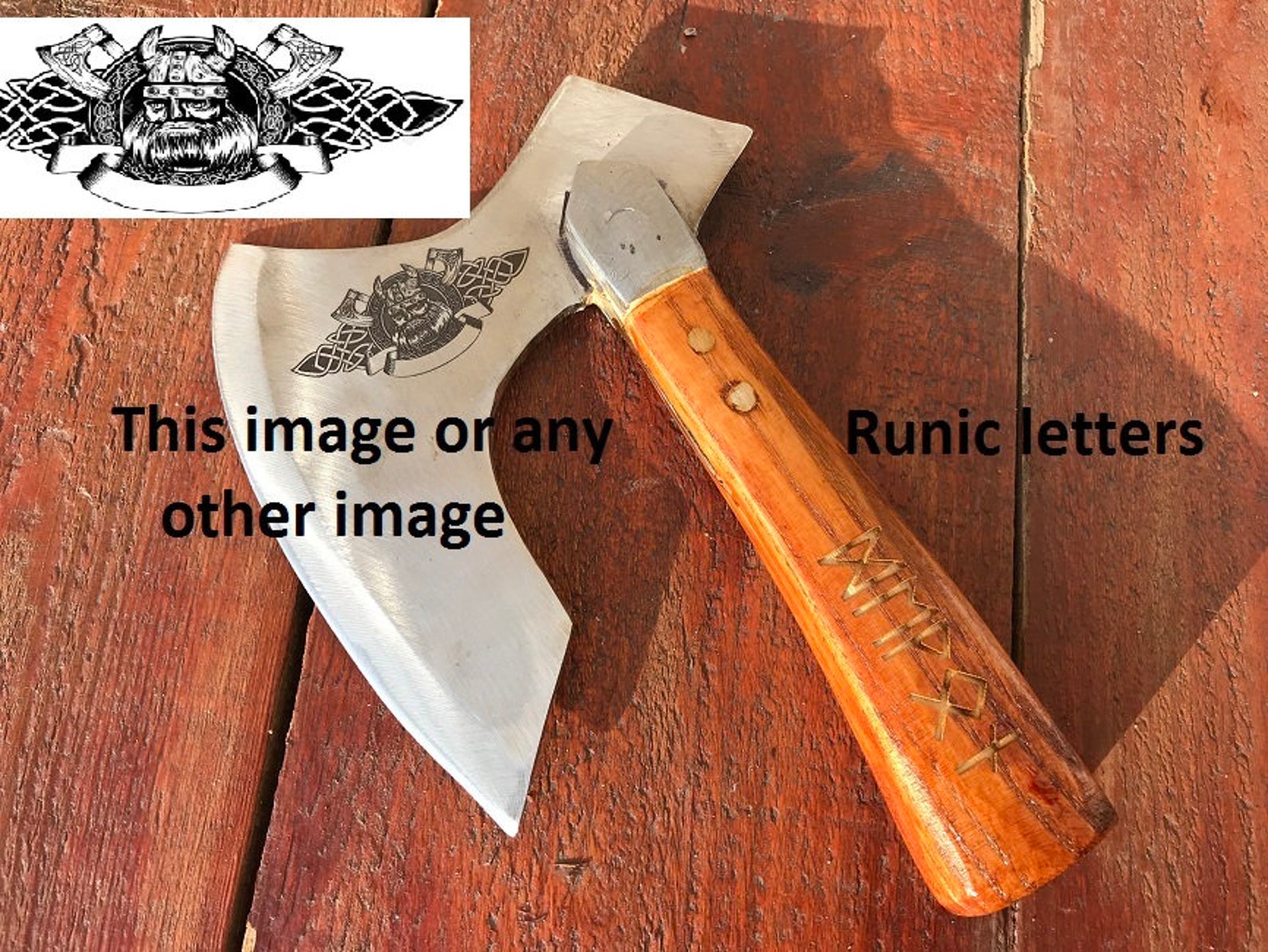 Runic Kitchen Axe Viking Axe Viking Kitchen Axe Runic Gift - Etsy