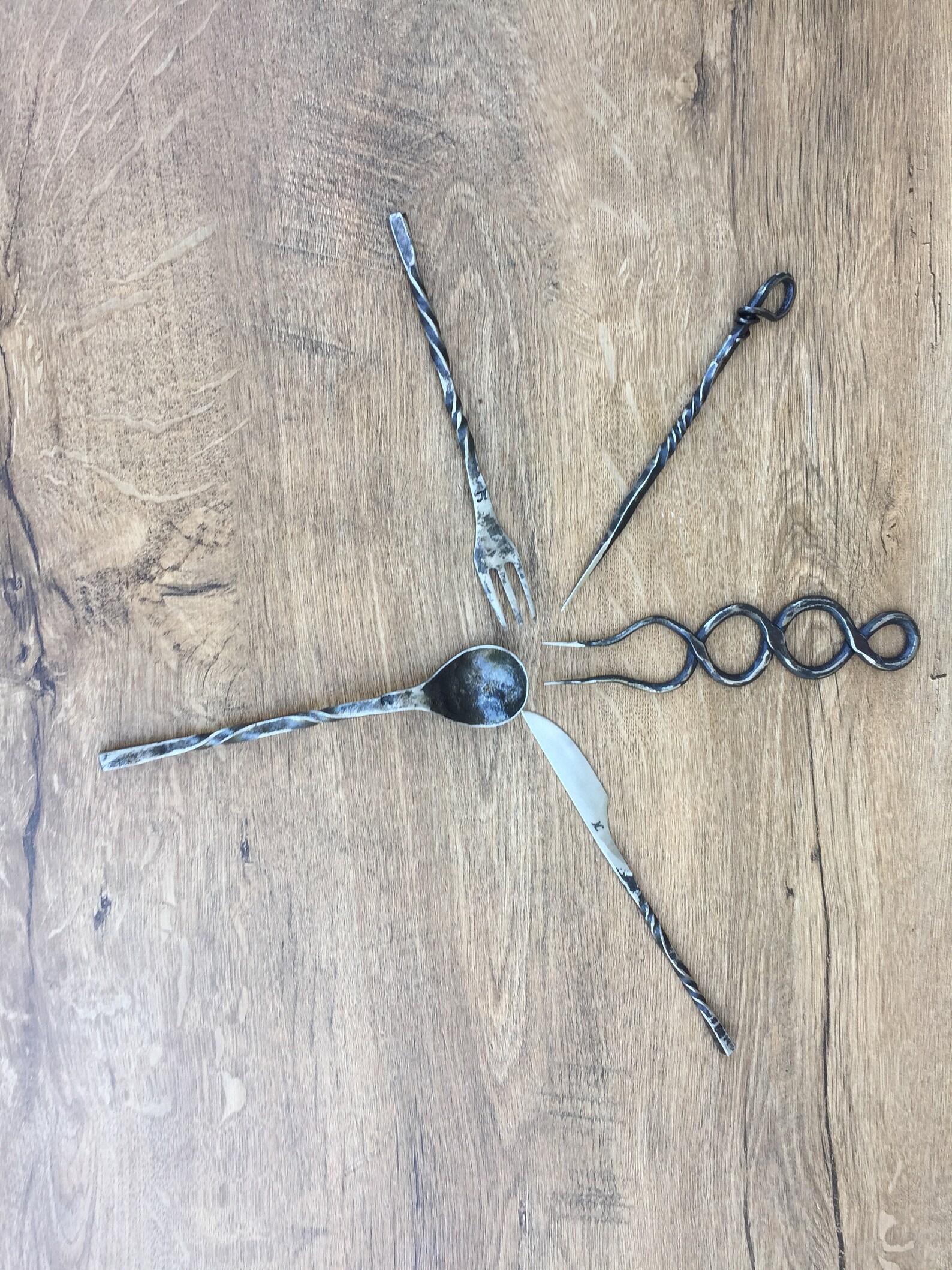 Medieval Cutlery Knife Spoon Skewer Middle Ages Cutlery | Etsy