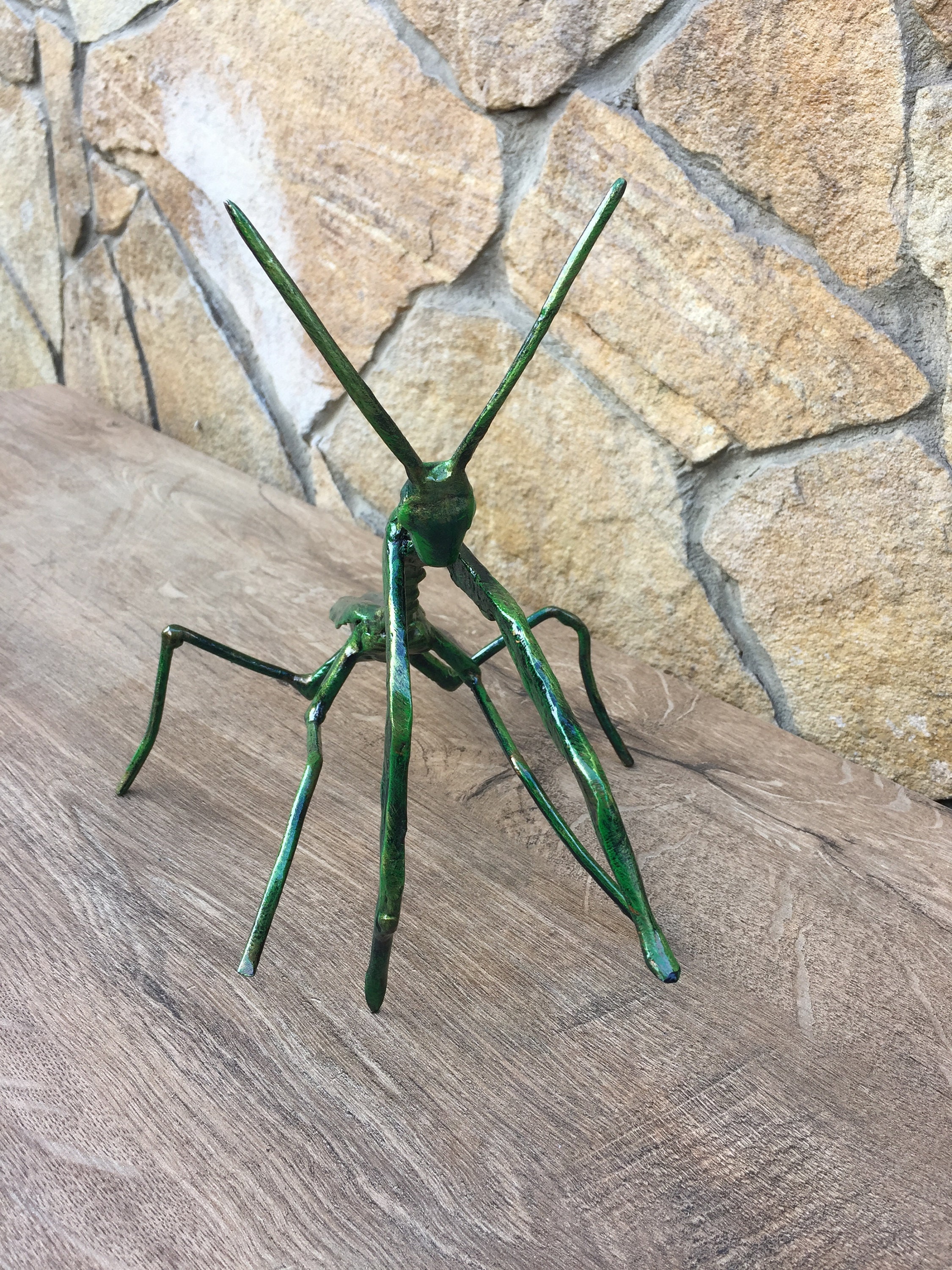 Hand forged mantis mantis figurine mantis sculpture mantis | Etsy