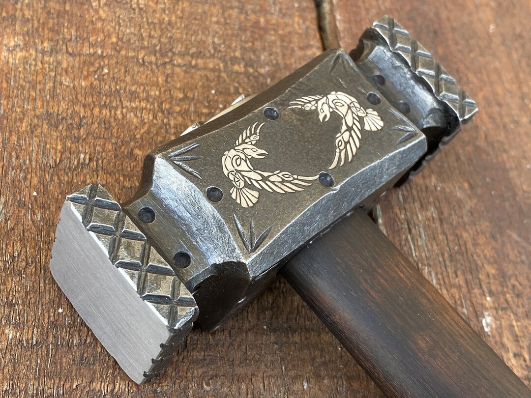Hammer, Raven, Crow, Celtic Gift, Graduation Gift, Groomsmen Gift, 6th ...