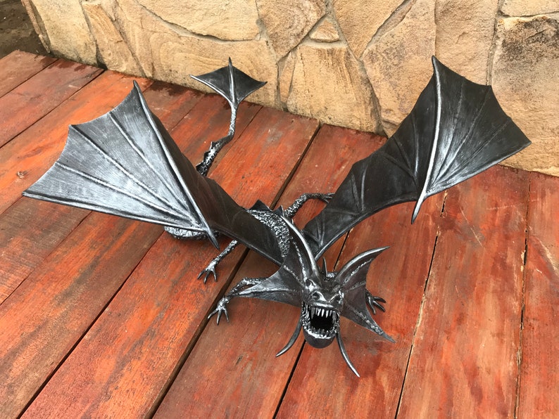 Dragon Hand Forged Dragon Metal Dragon Dragon Gift | Etsy