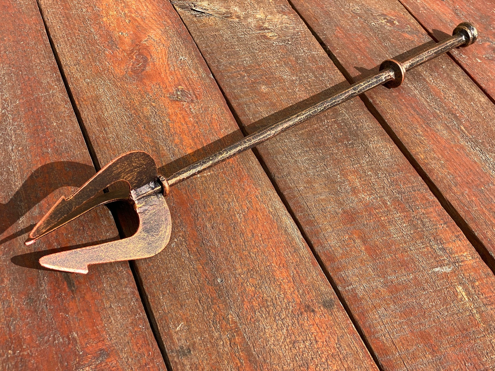 Hand Forged Trident Trident of Poseidon Trident Charm - Etsy