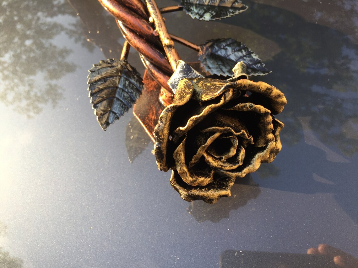 Door Handle Floral Decor Rose Flower Barn Door Handle - Etsy