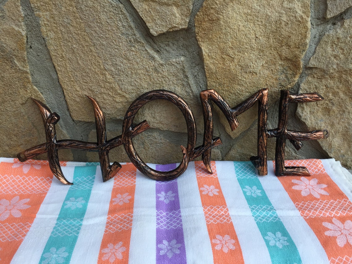 Iron Letters Hand Forged Letters Word Cutout Last Name | Etsy