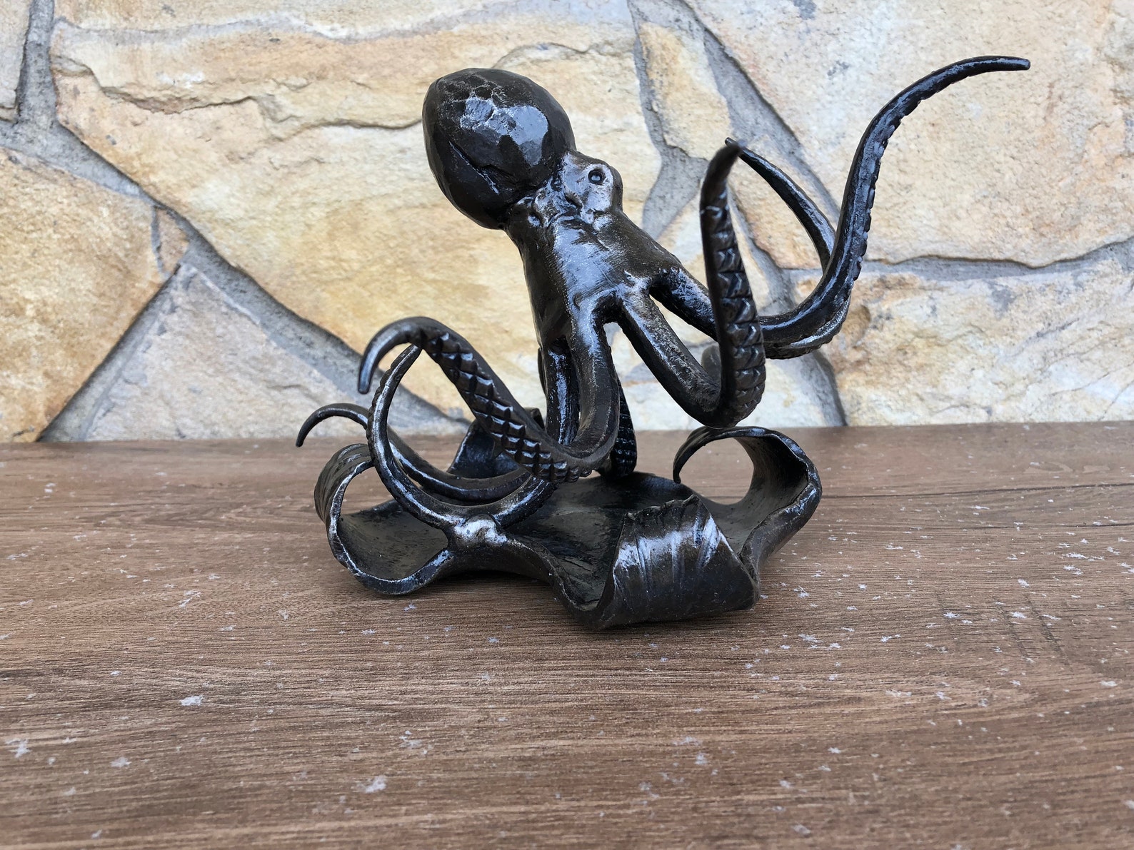 Ashtray Ash Tray Cigar Holder Octopus Art Smoker | Etsy