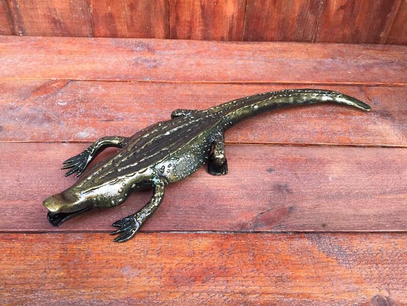 Hand Forged Crocodile Crocodile Figure Crocodile Gifts - Etsy