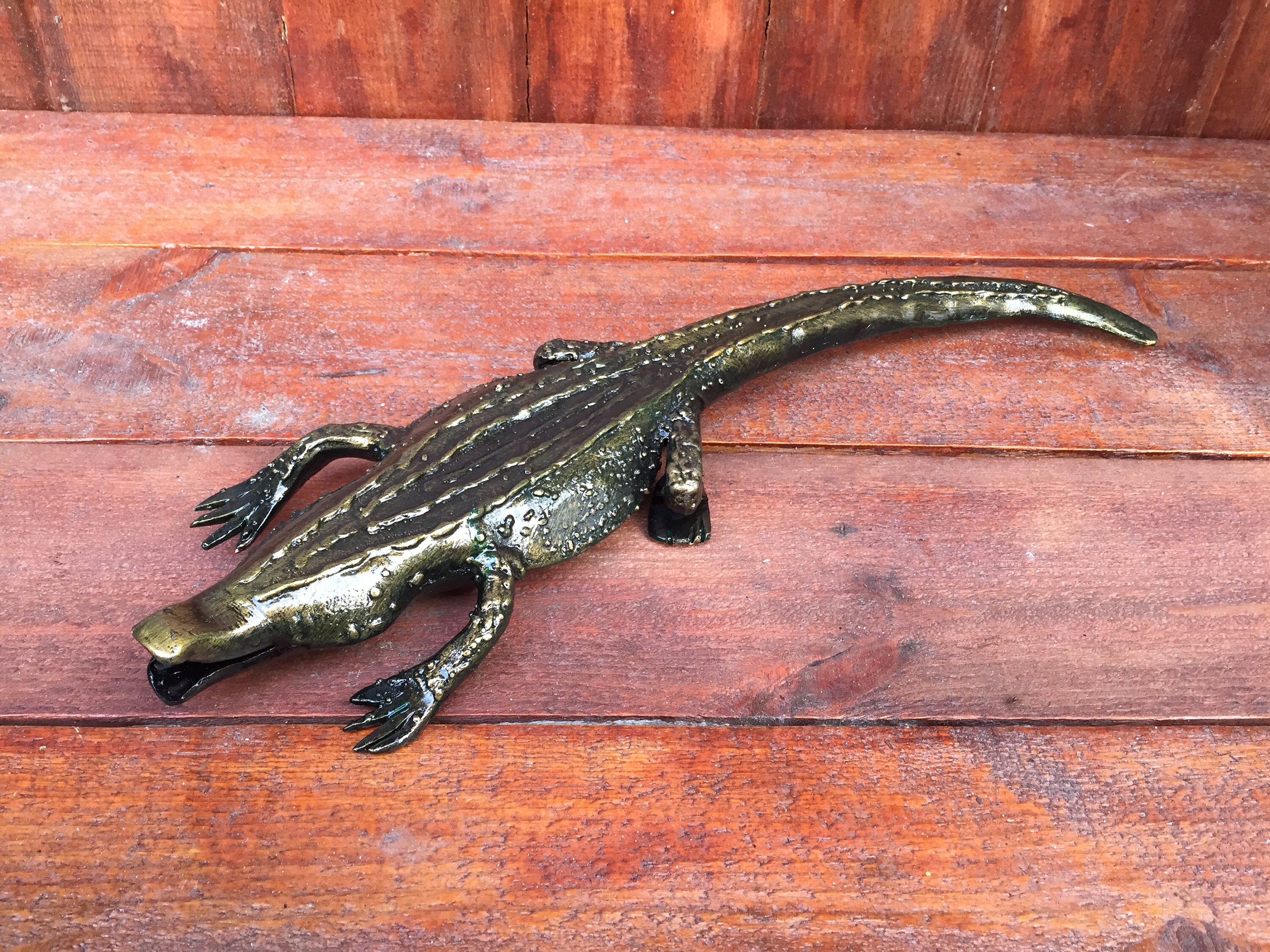 Hand Forged Crocodile Crocodile Figure Crocodile Gifts - Etsy