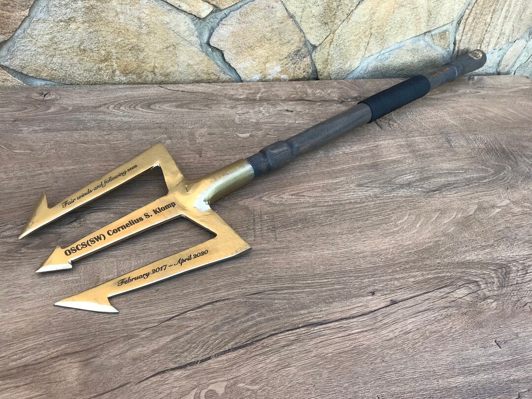 Engraved Gift, Neptune, Poseidon, Cosplay, Axe, Nautical Gift, Trident ...