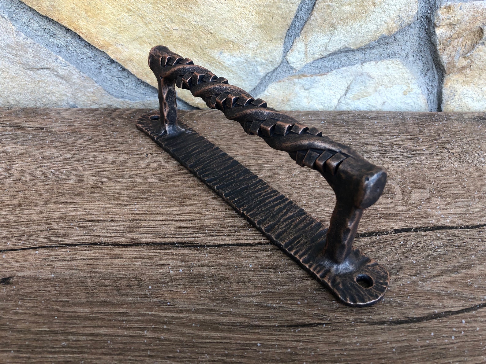 Barn door handles steampunk door pulls metal sculpture | Etsy