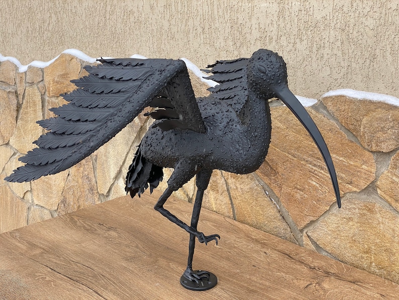Ibis Garden Sculpture Gate Decor Iron Gift Garden Bird | Etsy