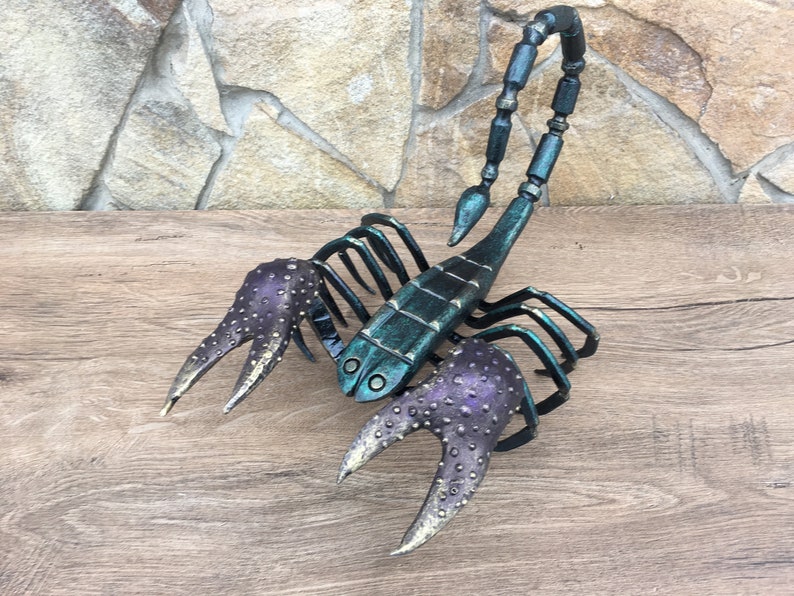 Hand Forged Scorpion Metal Scorpion Metal Art Metal Art - Etsy