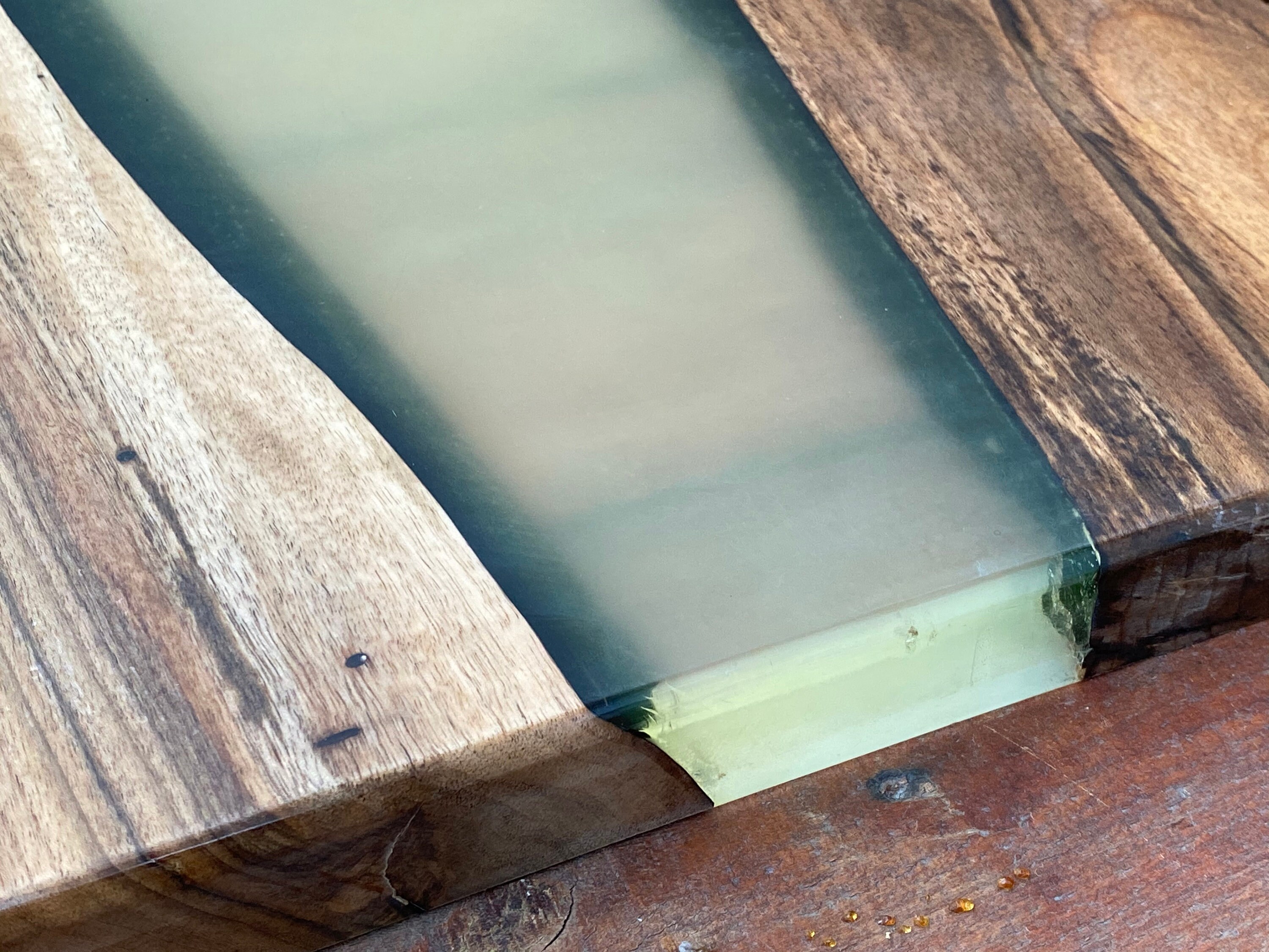 Live Edge Table Slab Table Resin River Epoxy Table Epoxy | Etsy