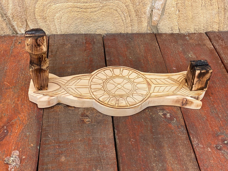 Axe Holder Shield Axe Display Anniversary Wooden Gift - Etsy UK