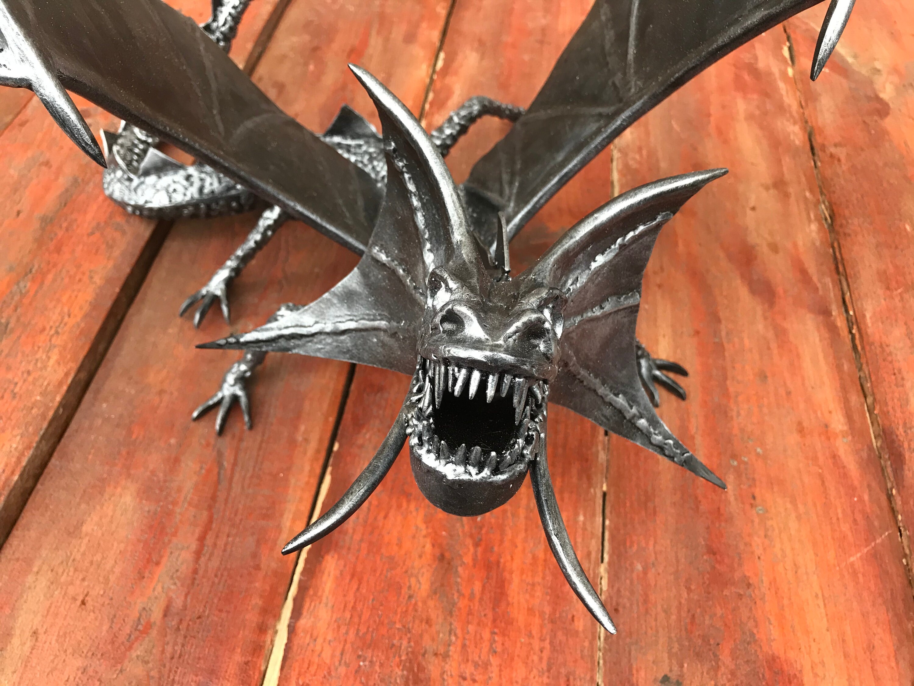 Dragon Hand Forged Dragon Metal Dragon Dragon Gift | Etsy