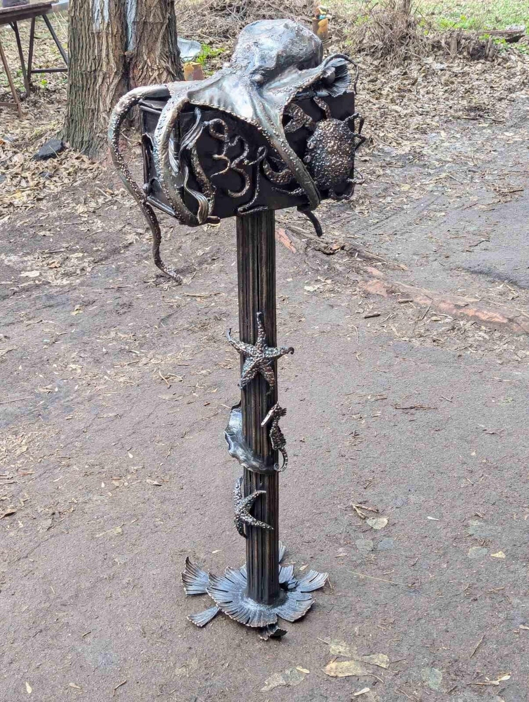 Mailbox, Mail Box, Octopus, Tentacle, Nautical Decor, Coastal Decor ...