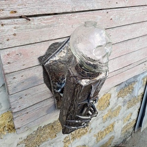 Skull Sconce, Horror Light, Wall Sconce, Scary, Coffin, Skeleton ...