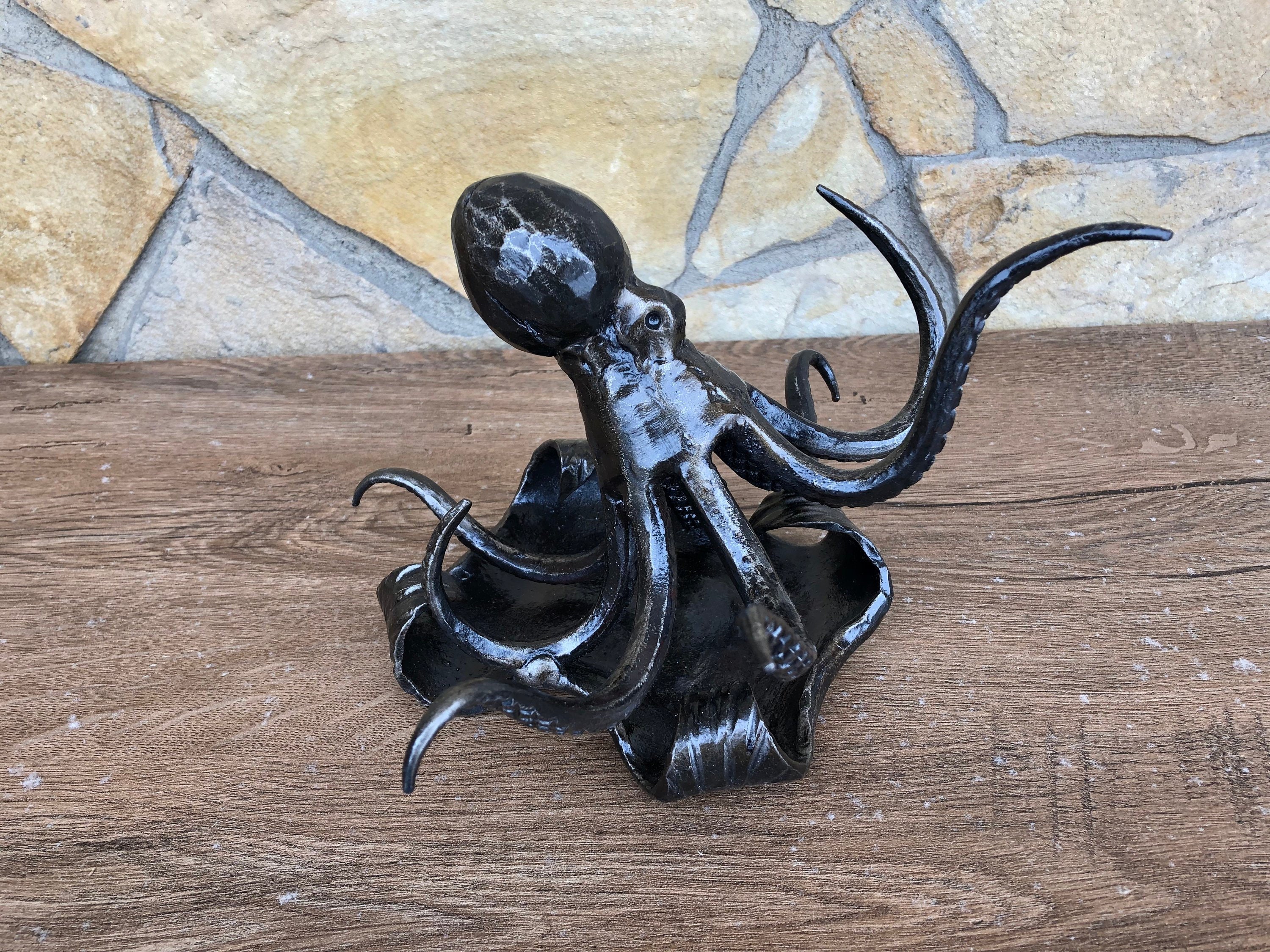 Ashtray Ash Tray Cigar Holder Octopus Art Smoker | Etsy