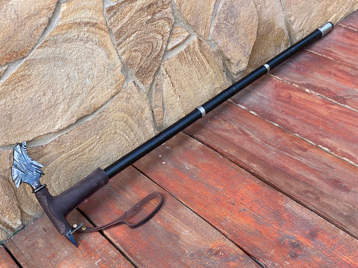 Dragon cane railrod spike walking cane dragon walking | Etsy