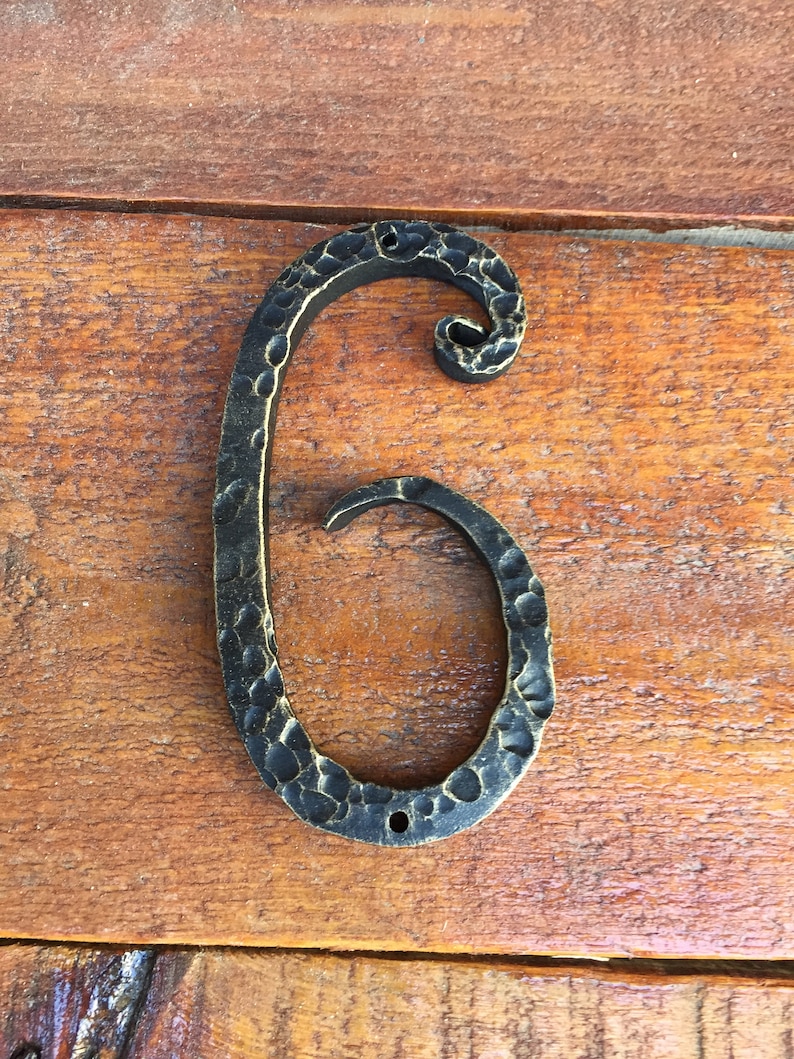Hand Forged Numbers Numbers Address Sign Numbers Charms - Etsy