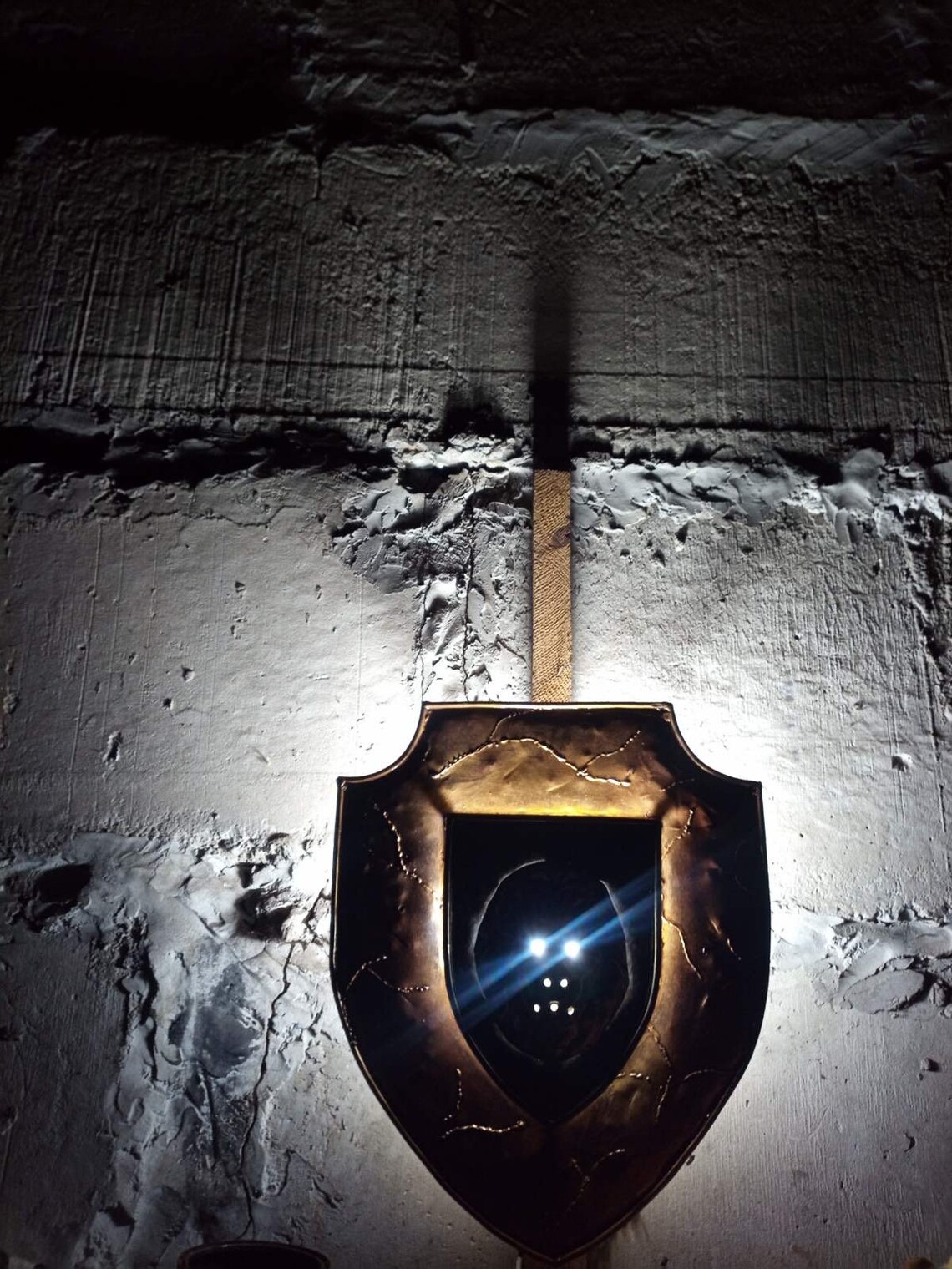 Wall Sconce Lion Shield Viking Shield Man Cave Sconce - Etsy