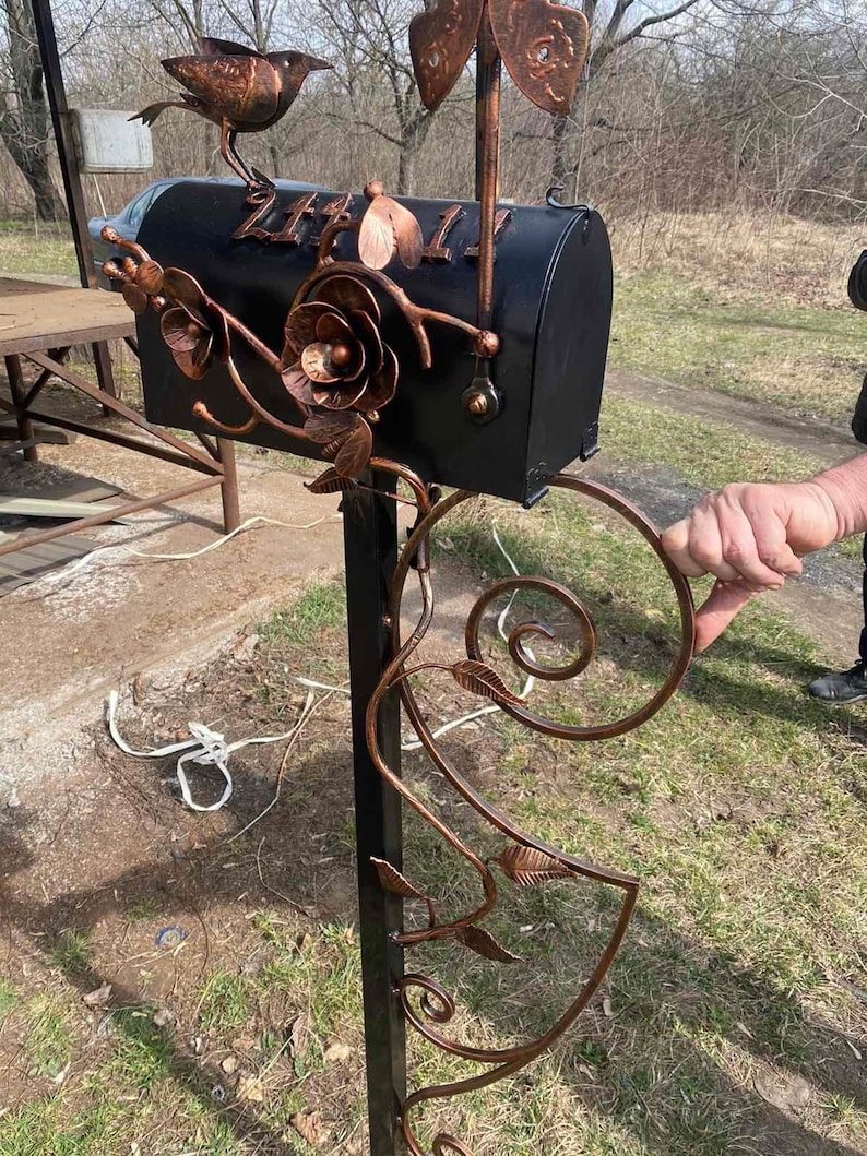 Mailbox House Numbers Mail Box Bird New Home Postman - Etsy