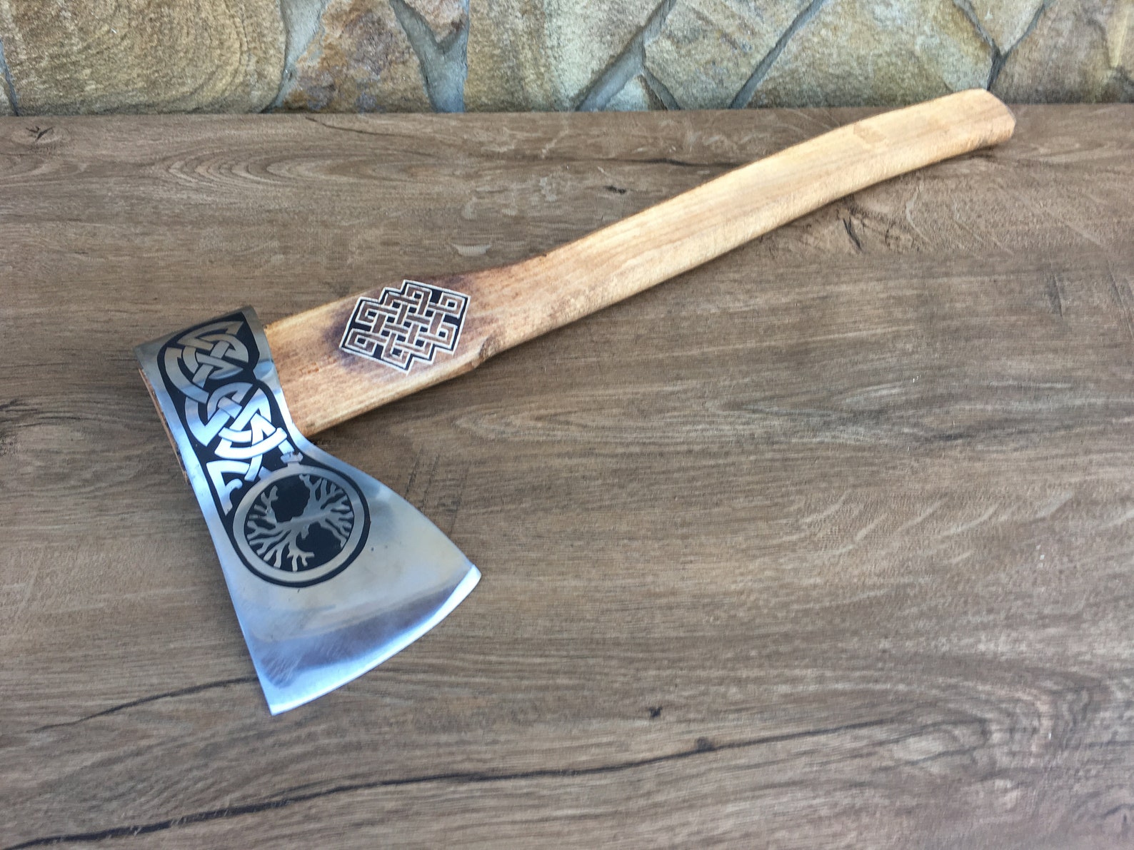 Axe Ax Viking Axe Tree of Life Medieval Axe Kitchen | Etsy