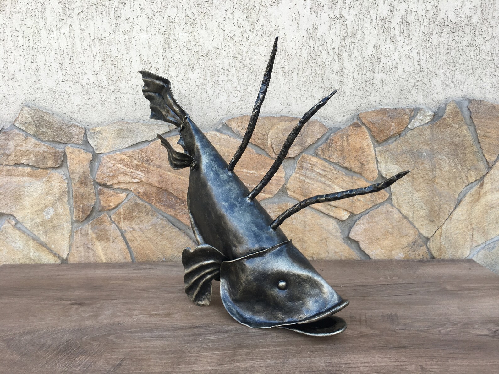 Hand forged fish metal fish fish artwork custom fish fish | Etsy