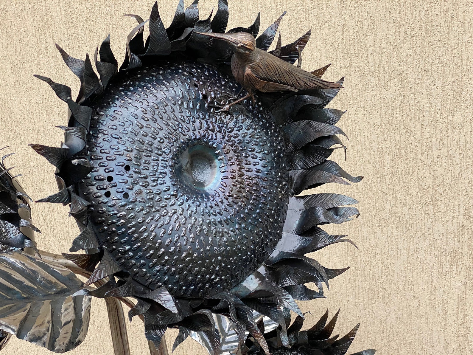 Metal Sunflower Sunflower Sculpture Iron Sunflower Metal - Etsy