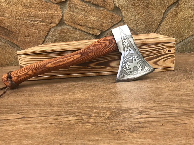 Mens Gift Tree of Life Viking Axe Gift Box Celtic | Etsy