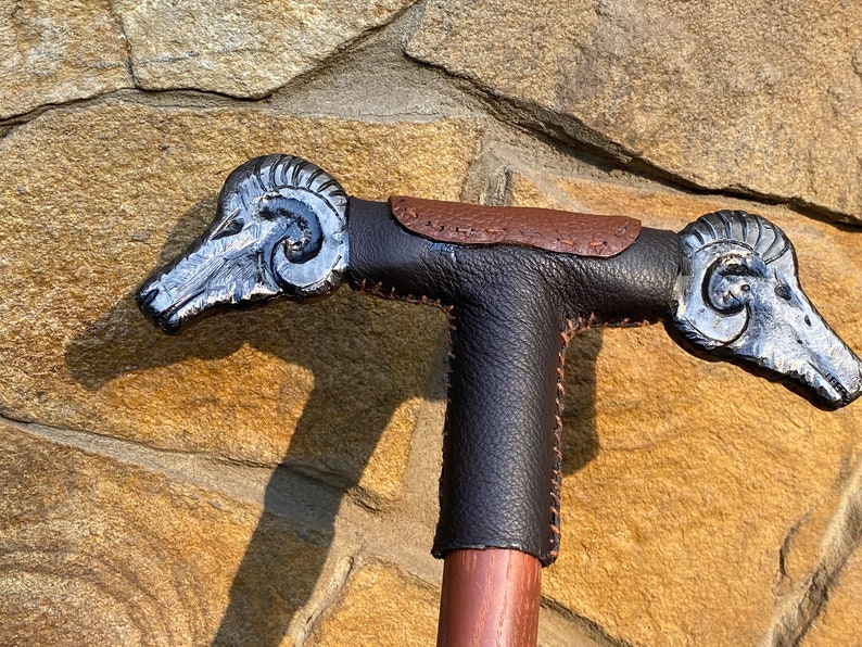 Walking Cane Ram Walking Stick Cane Stick Birthday - Etsy