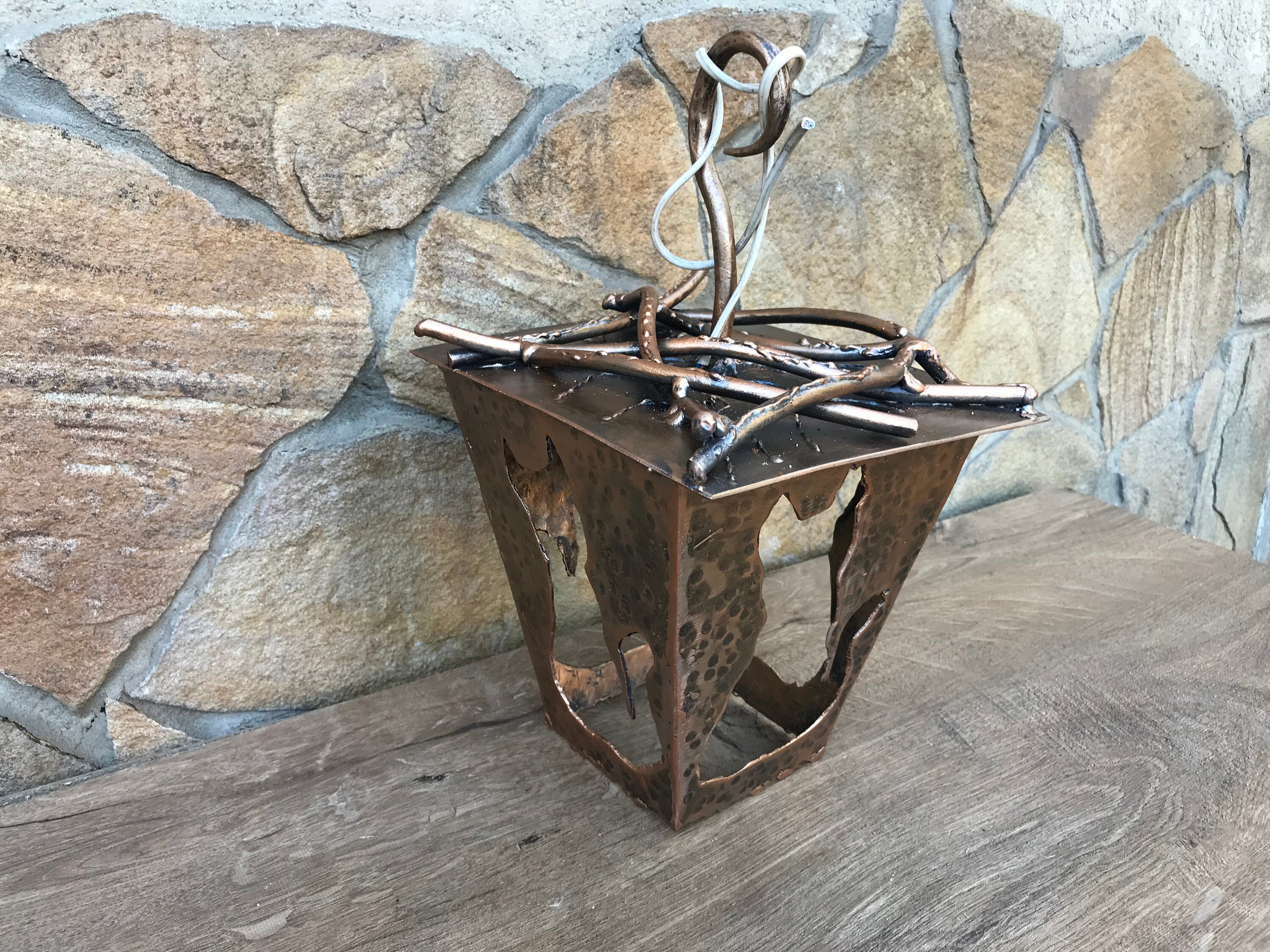 Ceiling Lamp Wall Lamp Cat Decor Hand Forged Lamp Wall - Etsy