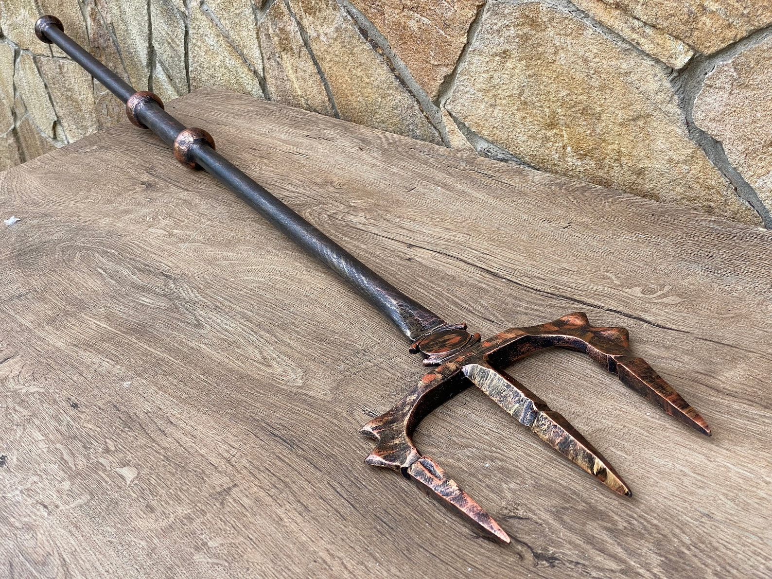 Poseidon Neptune Mermaid Hand Forged Cosplaychristmas - Etsy