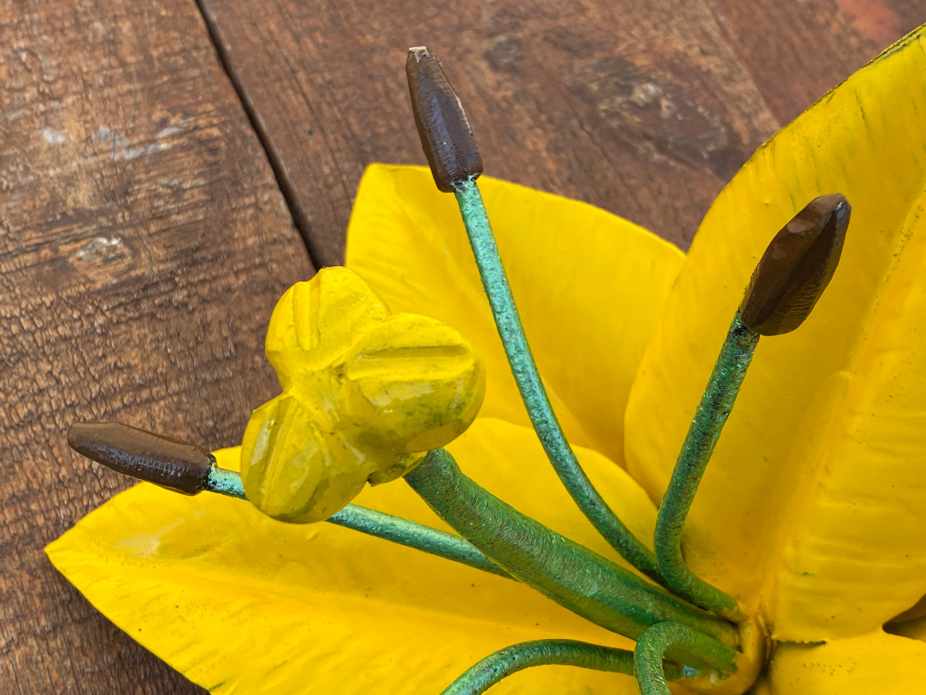 Lily Flower Head Bride Hand Forged Flower Christmas - Etsy