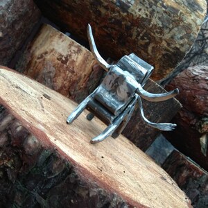 Hand Forged Bull, Metal Bull, Bull Sculpture, Metal Artwork, Iron Gift ...