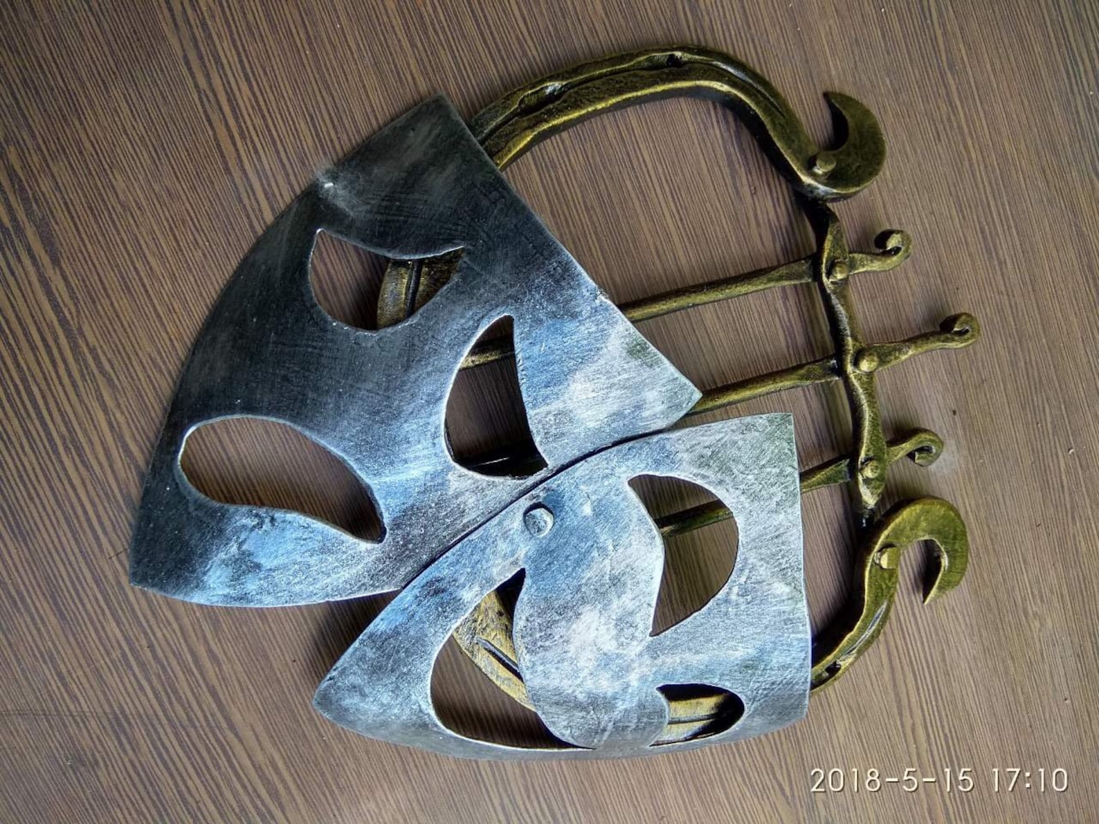 Hand Forged Theater Mask Theater Birthday Theater Masks Wall | Etsy