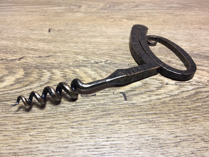 Hand Forged Bottle Openercorkscrew Hand Forged Corkscrew - Etsy