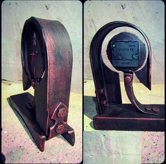 Loft clock brutal clock steampunk clock table clock | Etsy