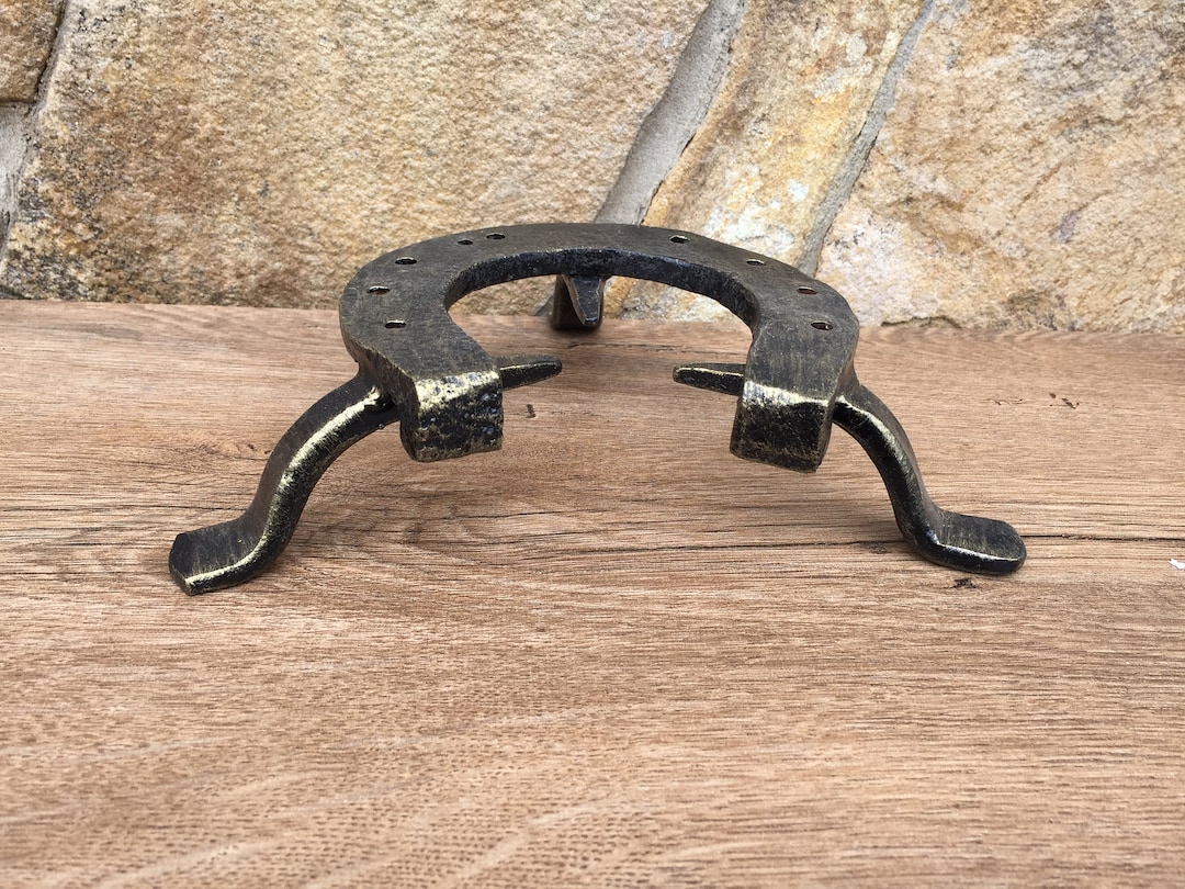 Trivet, Hand Forged Trivet, Wrought Iron Trivet, Serving Trivet, Tripod ...