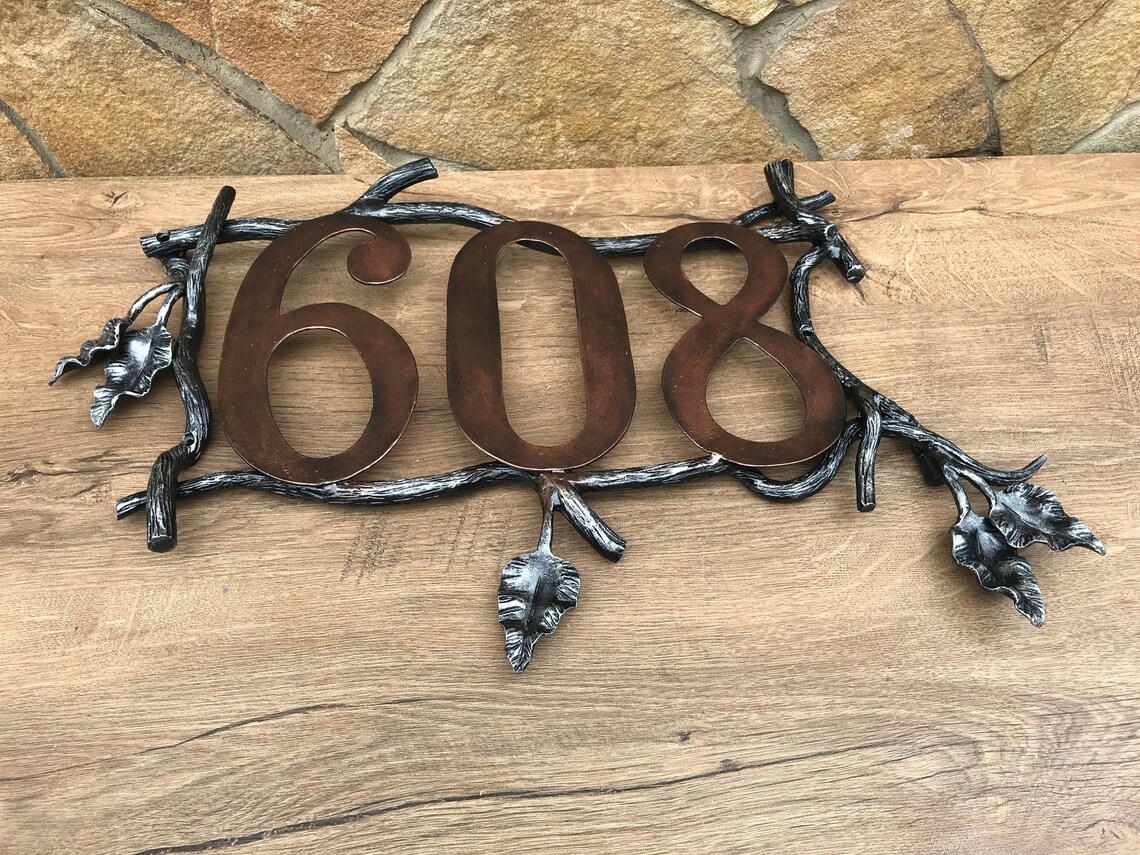 House Number Sign House Number for Yard House Number Metal | Etsy