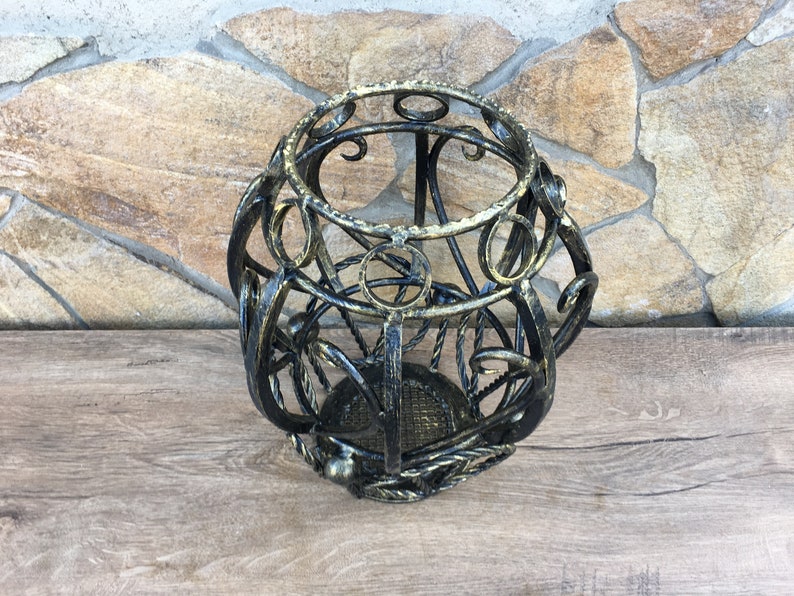 Hand Forged Vase Metal Vase Vase for Flowers Metal Flower | Etsy