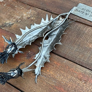 Hand Forged Thistle, Iron Thistle, Scottish Thistle, 6th Anniversary ...