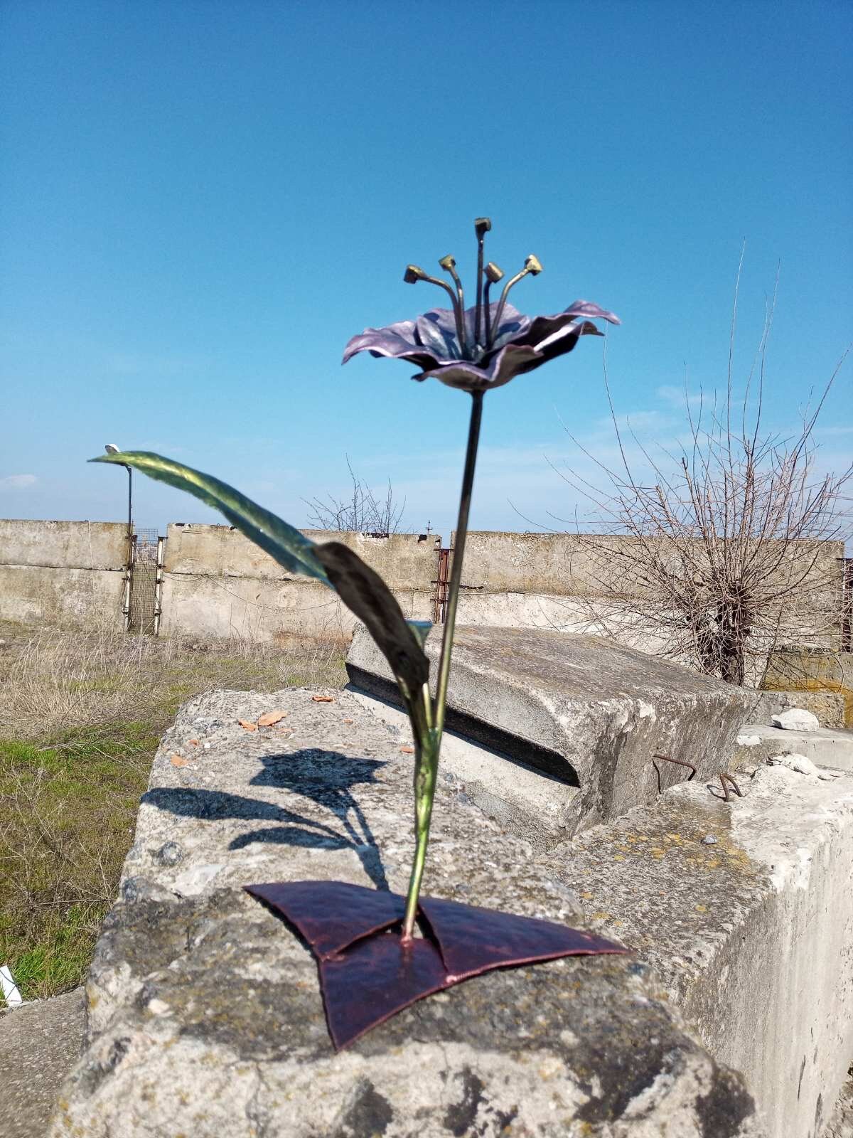 Lily Iron Flower Iron Anniversary Gift Iron Lily 6th | Etsy